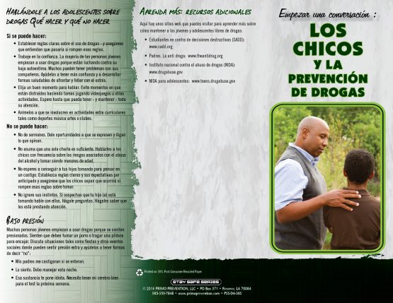 *SPANISH* Starting a Conversation: Kids & Drug Prevention Pamphlet ...