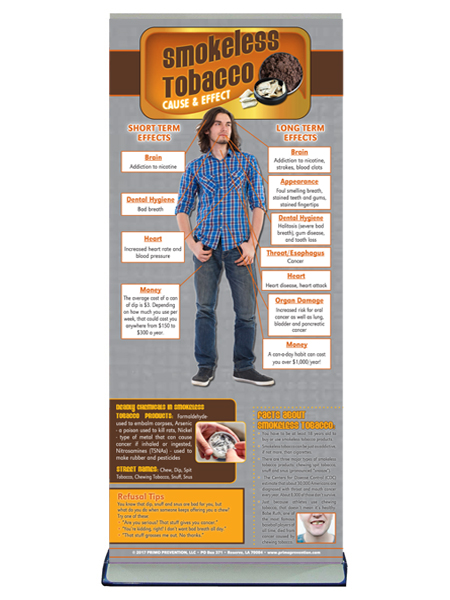 C&E Smokeless Tobacco Prevention Retractable Banner Package - Primo ...