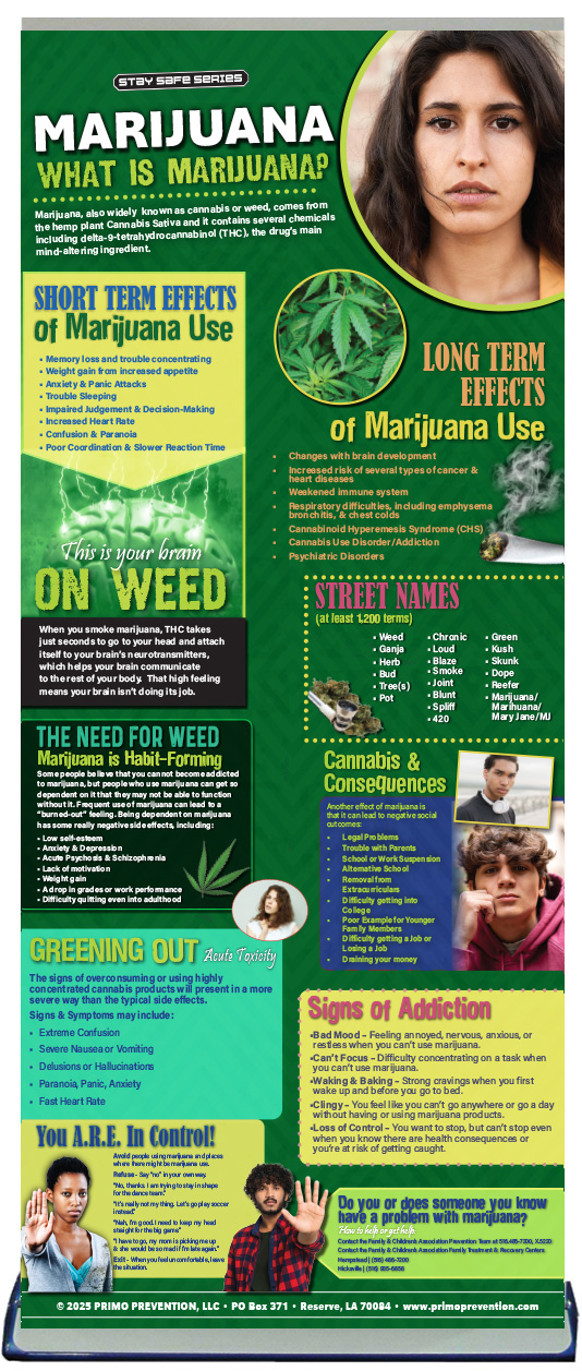 Marijuana Retractable Banner w/Stand - Primo Prevention