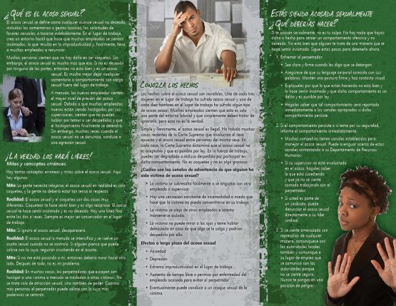 *SPANISH* Sexual Harassment: Crossing the Line Pamphlet - Primo Prevention