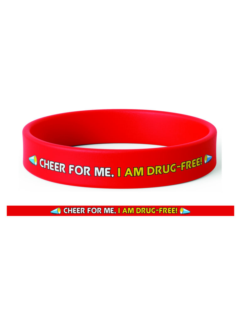 Cheer For Me Drug Free Silicone Wristband - Primo Prevention
