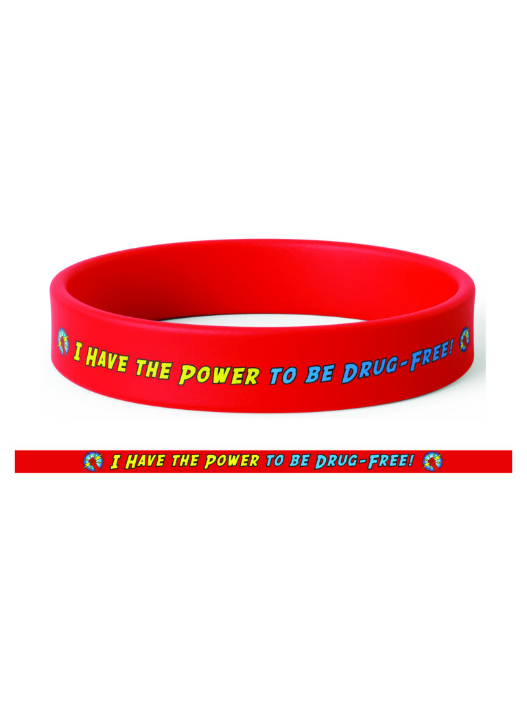 Power to Be Drug Free Silicone Wristband - Primo Prevention